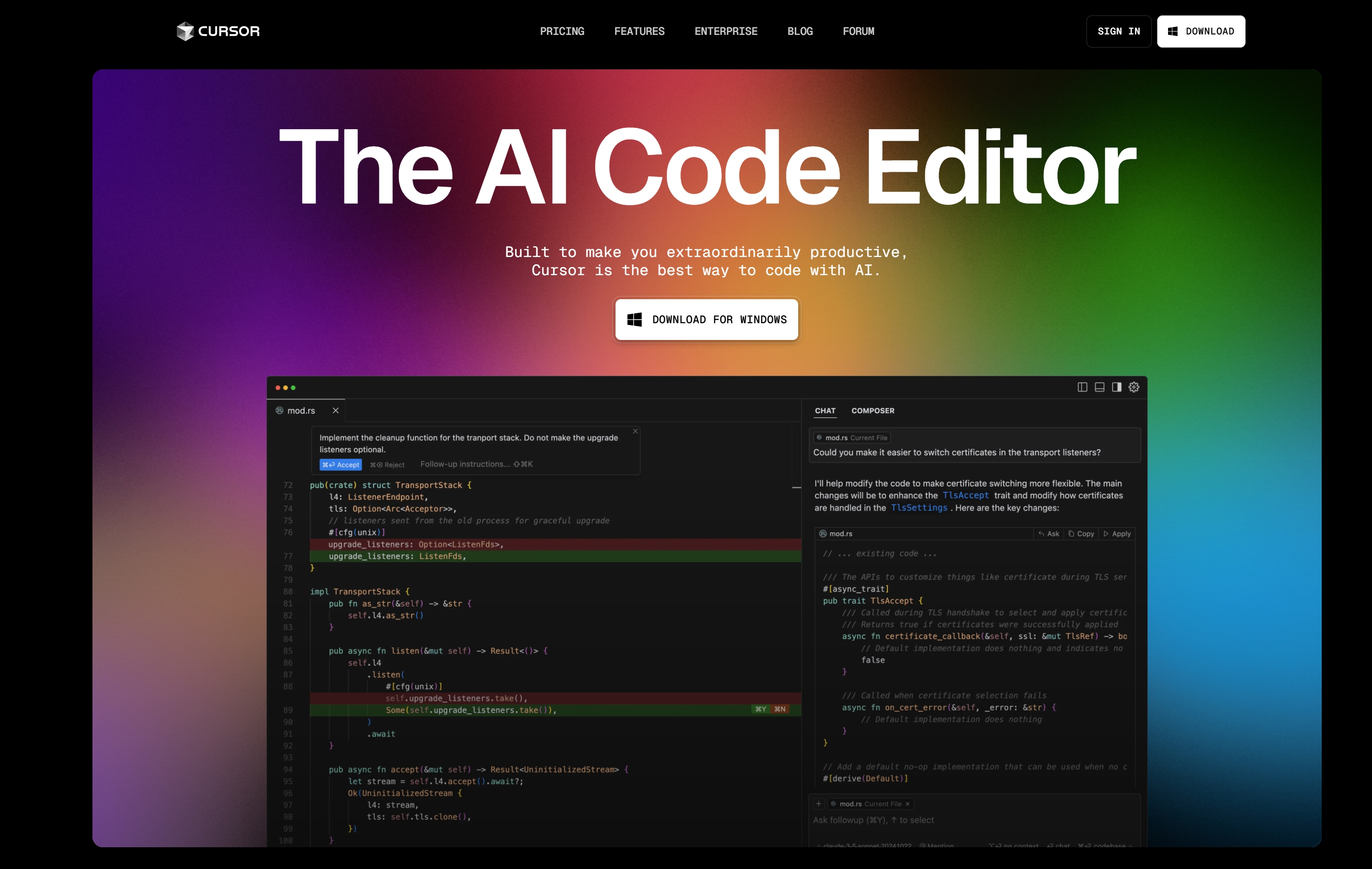 Cursor | AI工具导航 - AIGC吧｜创意无限AI助力。